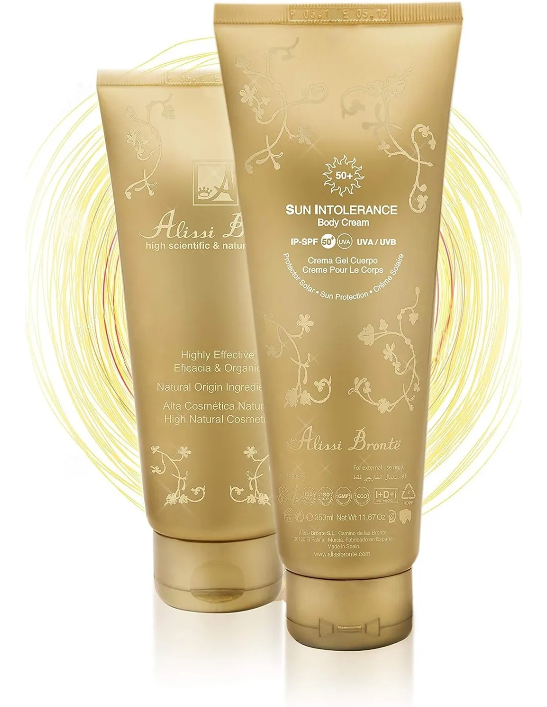 SUN INTOLERANCE BODY GEL CREAM PROTECTOR SOLAR CUERPO- ALISSI BRONTË ...